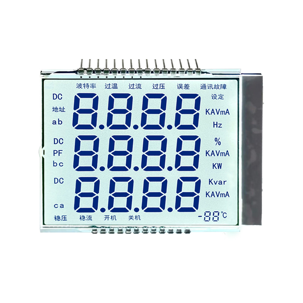 7 Segment Display LCD Custom-Segmented LCD With Backlight