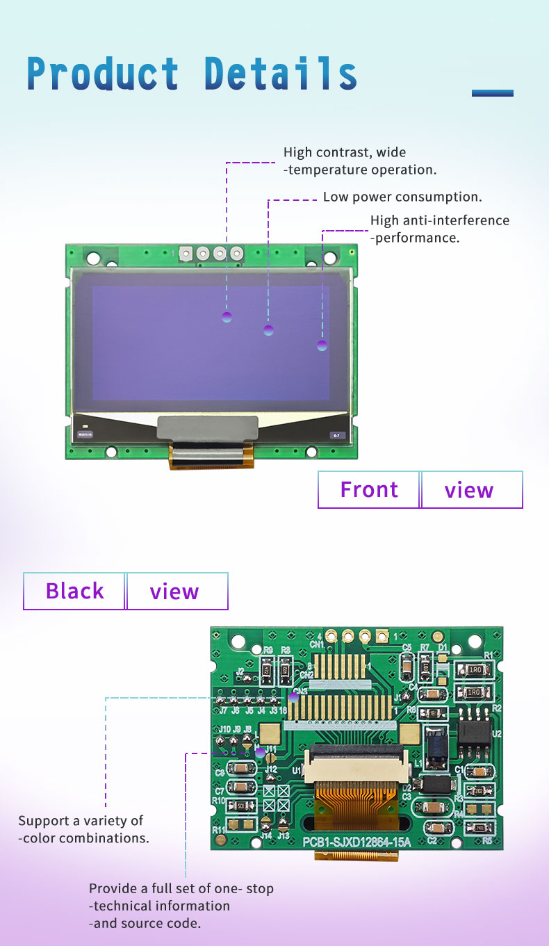 128 X 64 OLED Display Arduino-Full View 12864 Screen