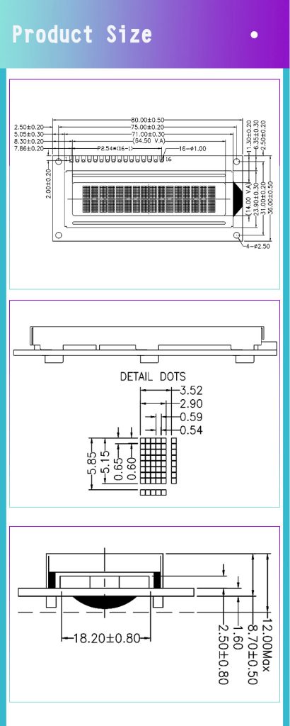 LCD Display Module 16x2 Datasheet-AIP31068l Driver