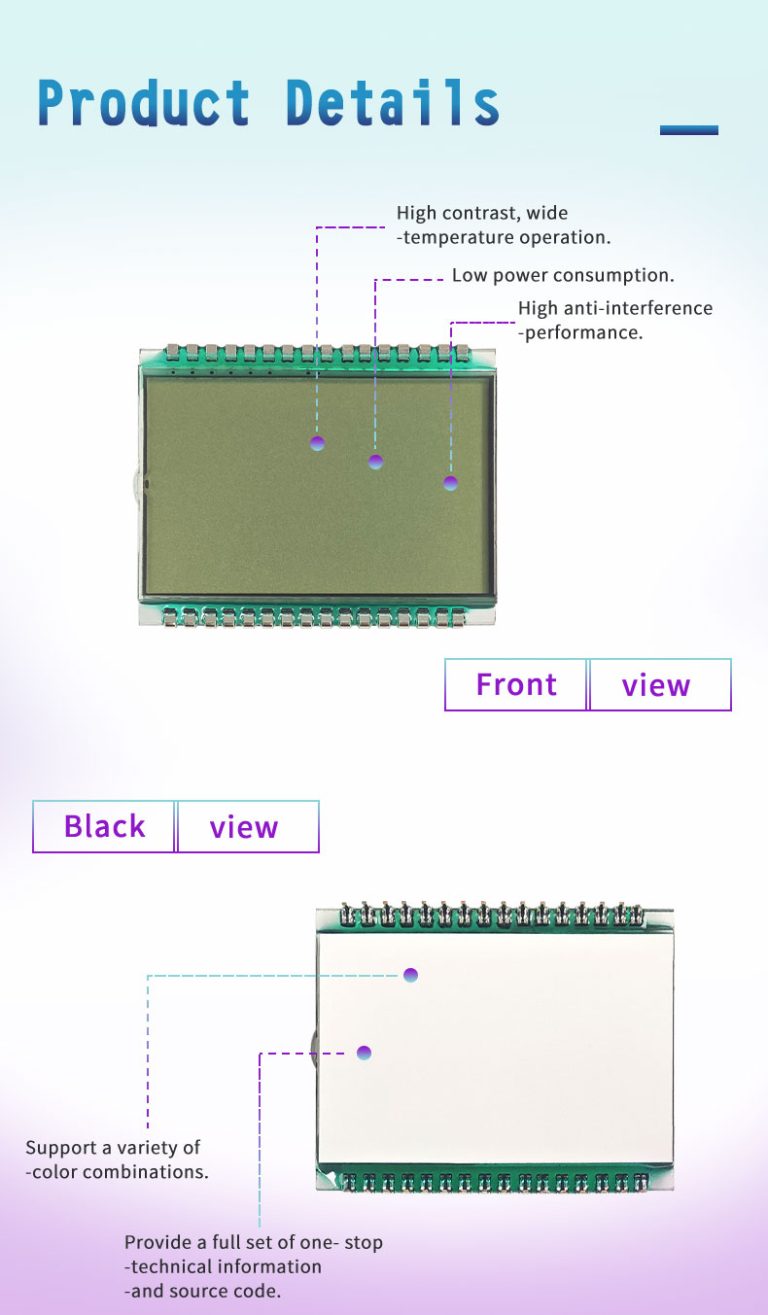 Types Of 7 Segment LCD Display - Electric Meter LCD Screen
