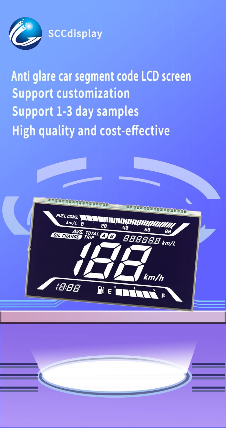LCD Multi-Segment Display - Anti Glare Segment Code Screen
