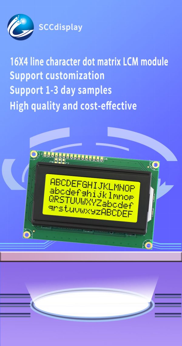 Dot Matrix Character LCD Display - 16*4-line LCM Display Module