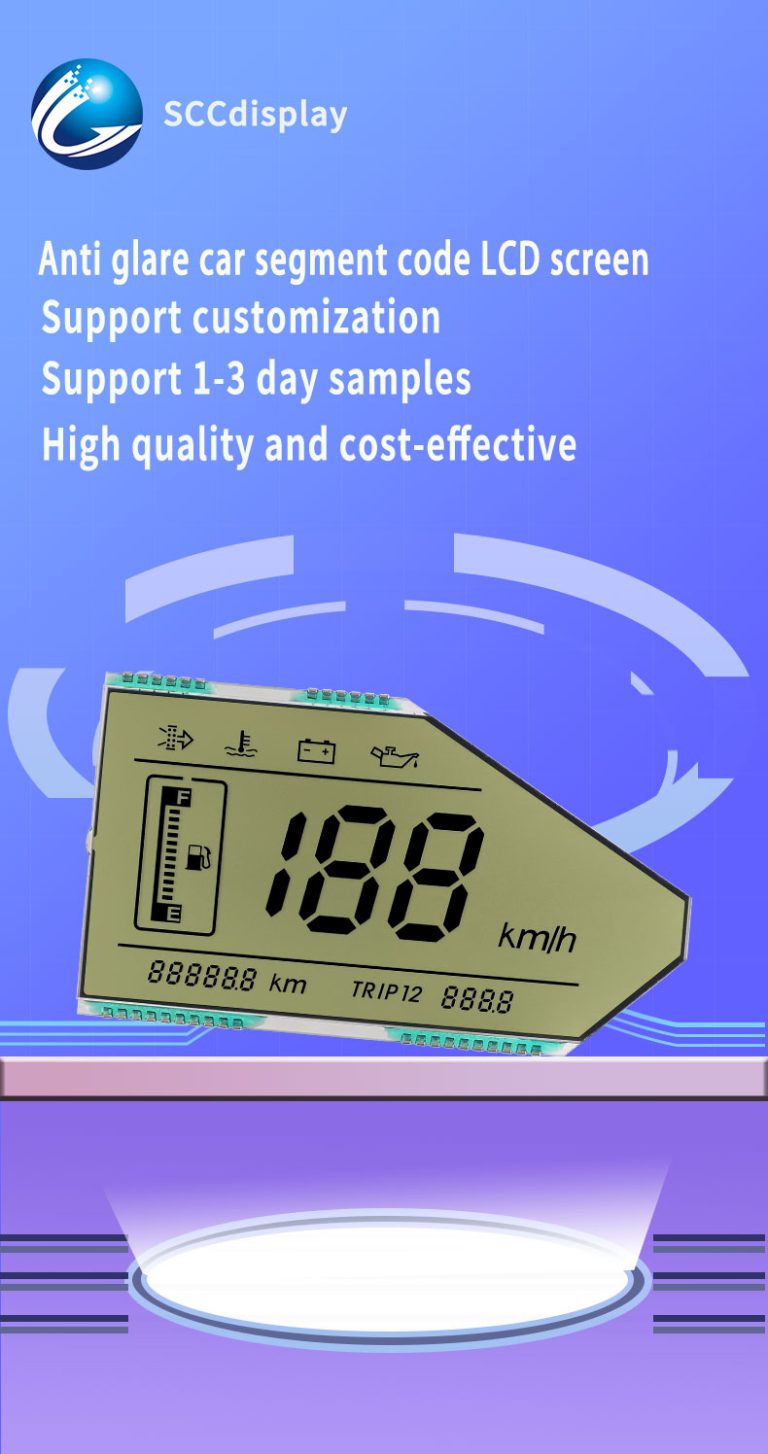 Seven Segment LCD Display Circuit - Instrument Display Screen