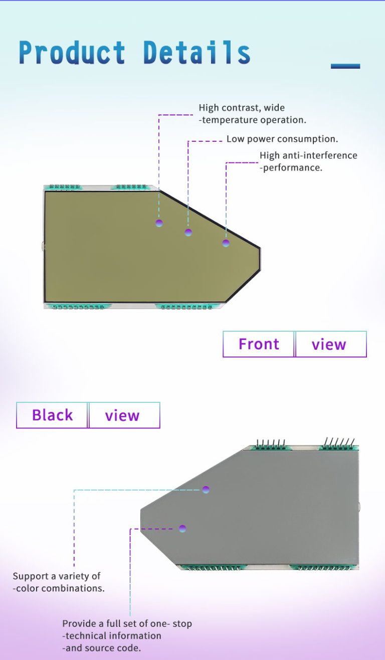 Seven Segment LCD Display Circuit - Instrument Display Screen