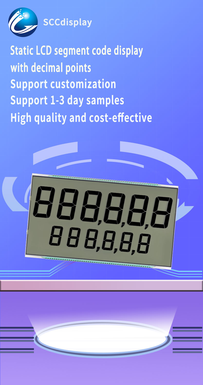 Arduino Custom LCD Segment Display - Static Display Screen