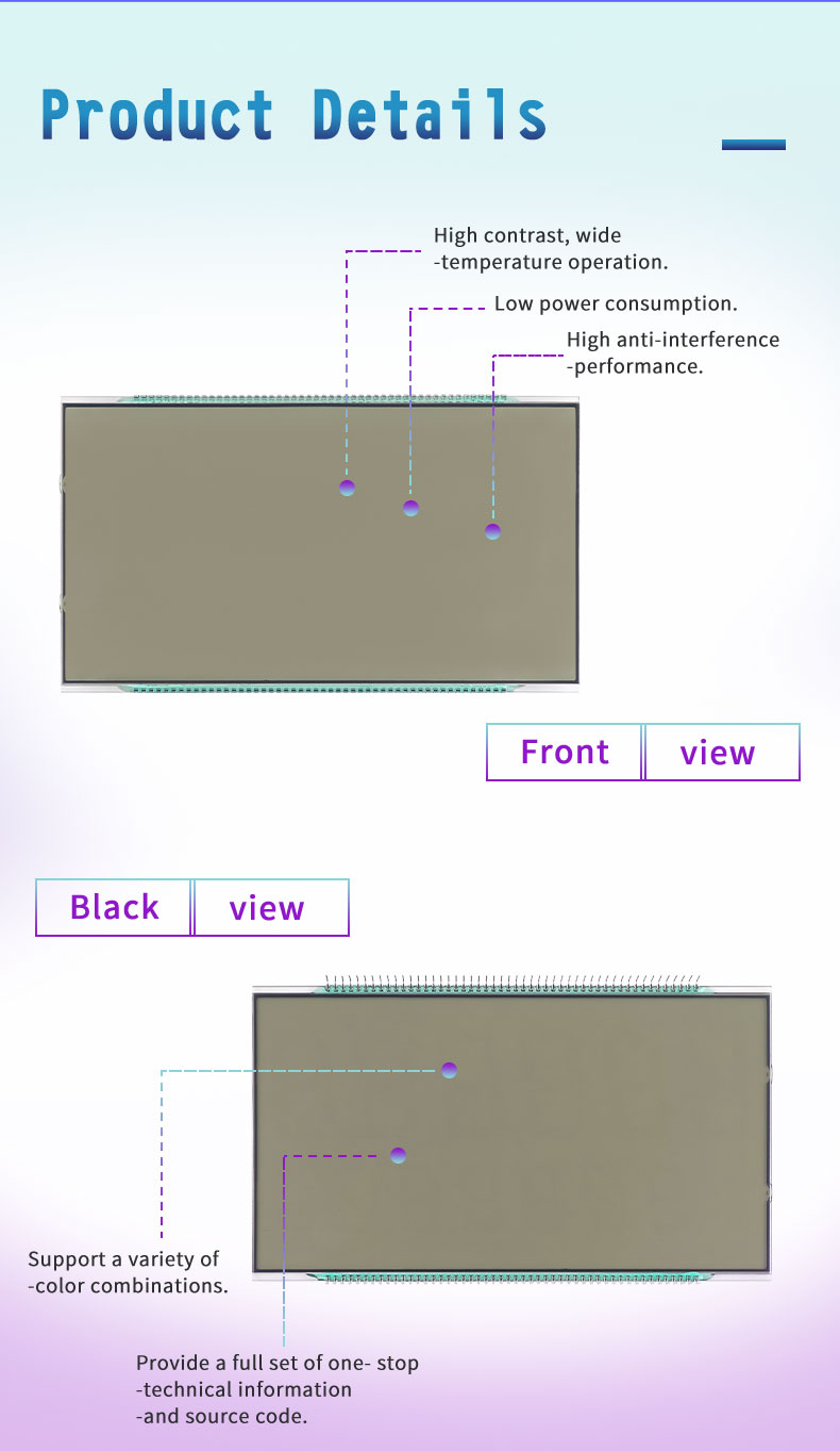 Arduino Custom LCD Segment Displa Embedded DIY Indicator